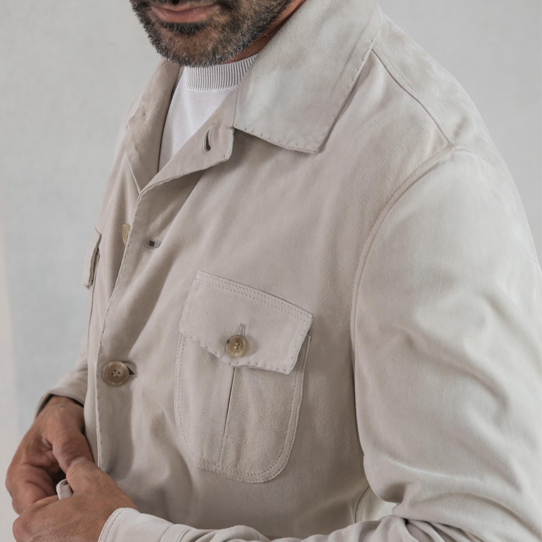SUEDE ICONIC SAFARI JACKET – Rifugio Handmade Leather Jackets Napoli